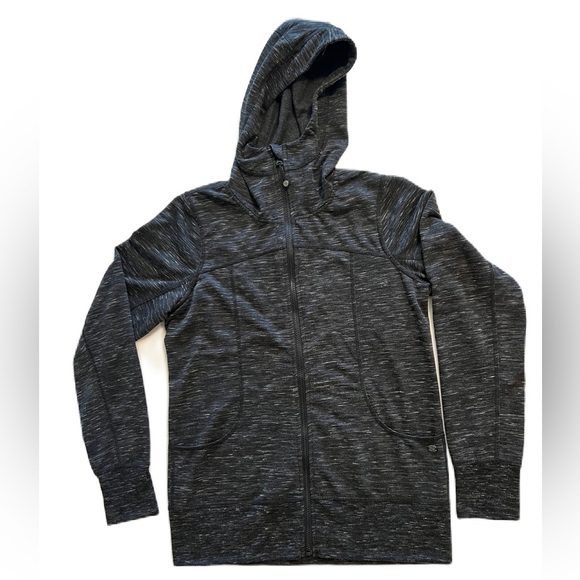 GAIAM | Tops | Ladies Charcoal Gray Gaiam Yoga Fleece Lined Zip Up ...